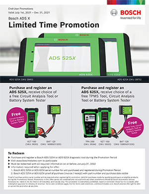 Bosch ADS Limited Time Promo | Bosch Diagnostics