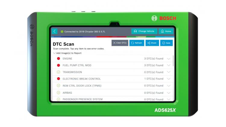 ADS 625X Diagnostic Scan Tool | Bosch Diagnostics