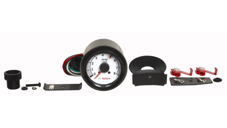 Sport II 2-5/8" Tachometer (White Face) - FST 7904 | Bosch Diagnostics
