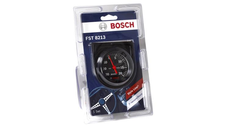 Style Line 2" Mechanical Vacuum/Boost Gauge (Black Face) - FST 8213 ...